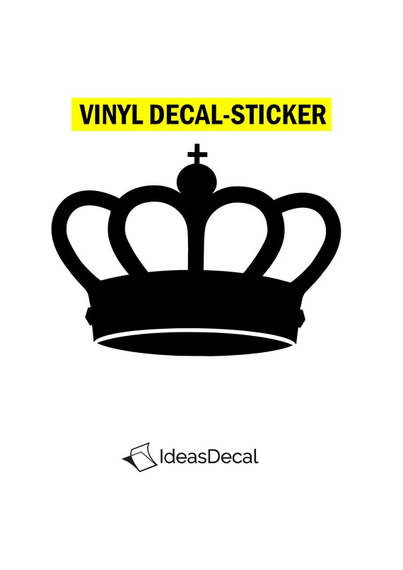 Queen Crown Vinyl Decals Sticker Royal Life - Etsy
