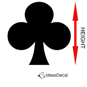 Poker Cards Vinyl Decal Sticker Spade Club Diamond or Heart - Etsy