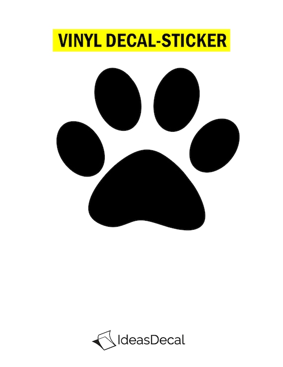 Dog Paw Print Vinyl Decal Sticker Pet Lover - Etsy