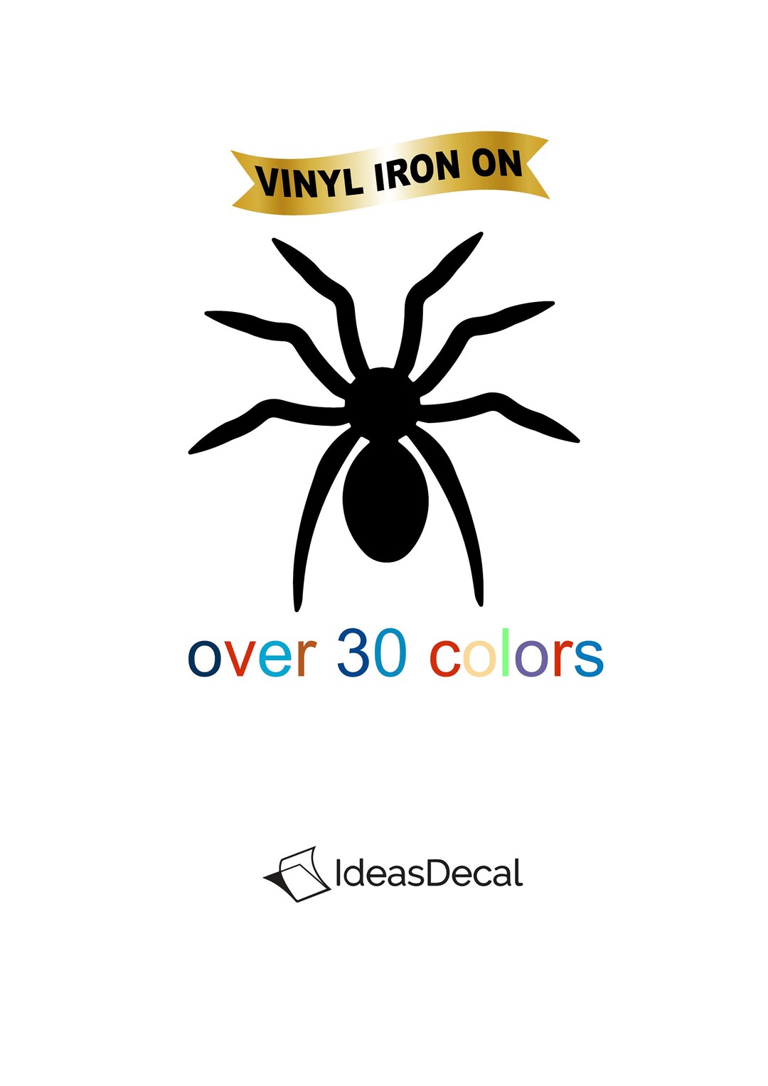 Spider Iron on Heat Transfer Vinyl Halloween Costume Ideas - Etsy