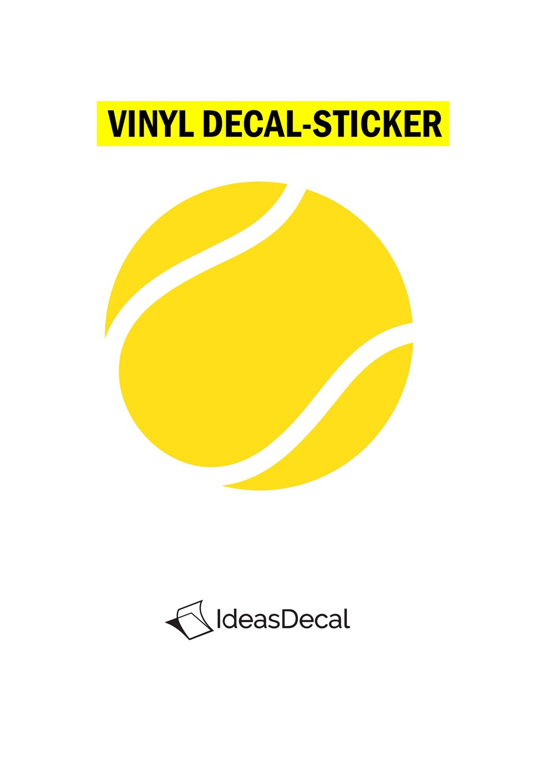 Tennis Ball Vinyl Decal Sticker Sport Life - Etsy