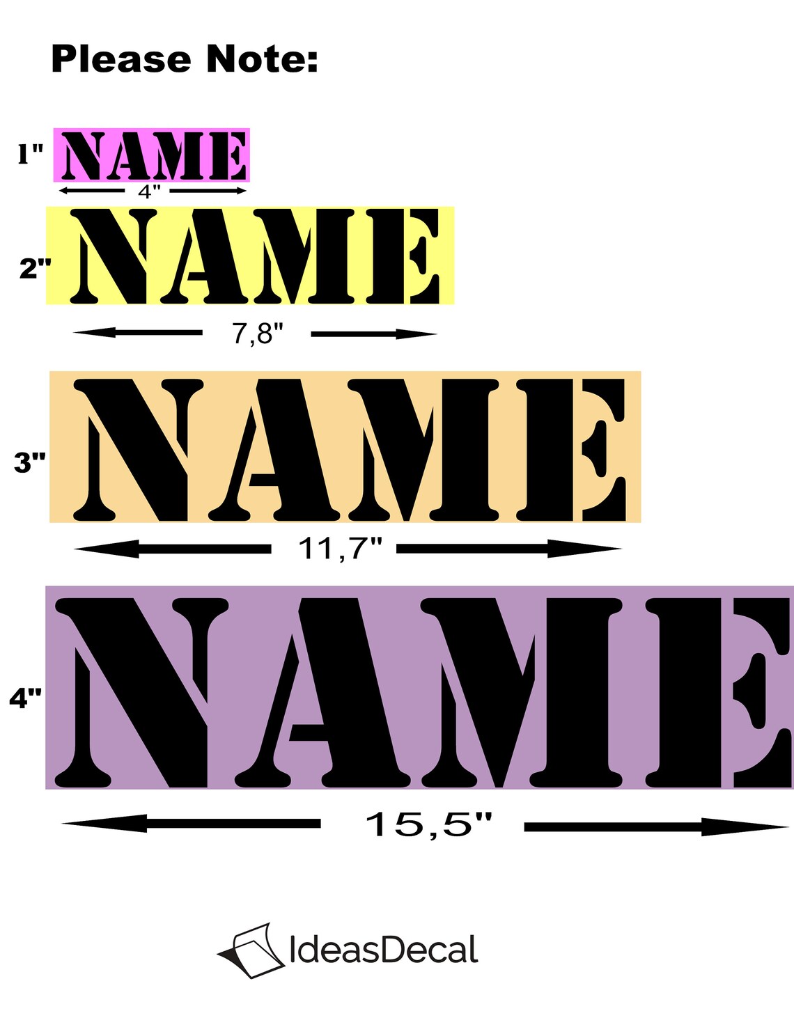 Stencil Font Letters and Number Vinyl Decals Sticker - Etsy Canada