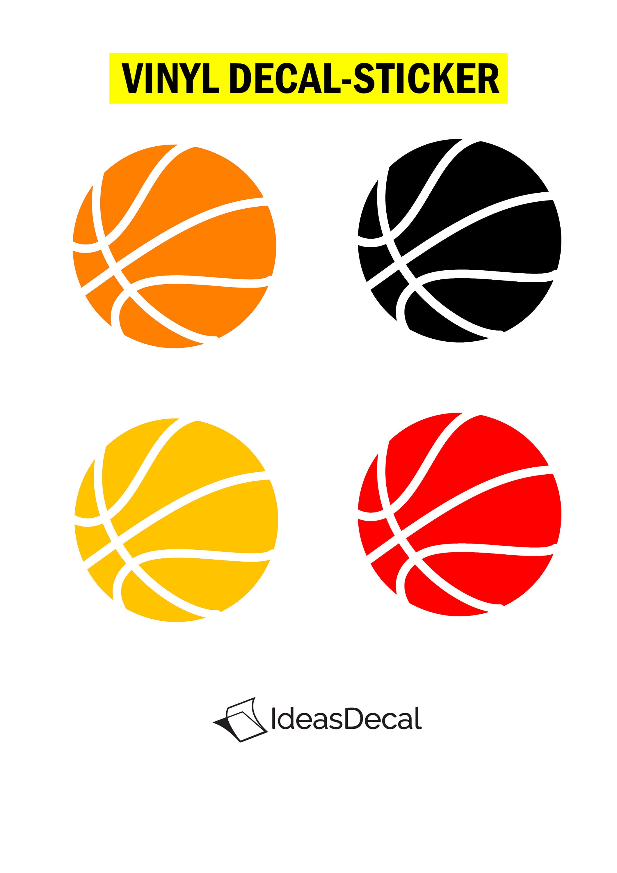 Basketball Vinyl Decal Sticker Sport Life - Etsy