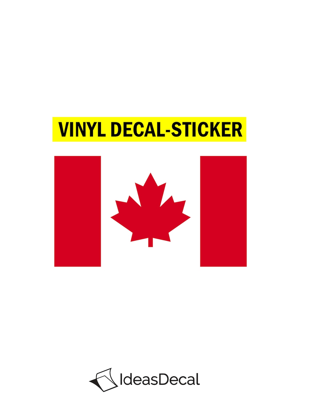 Canada Flag Vinyl Decal Sticker - Etsy
