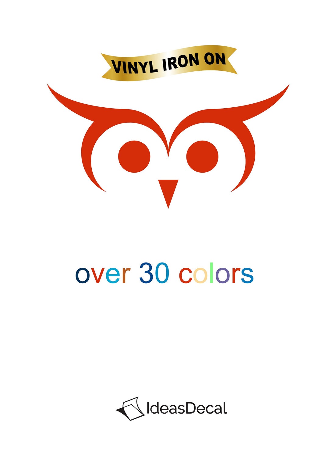 Owl Iron on Decal Heat Transfer Vinyl - Owl Lover - Etsy
