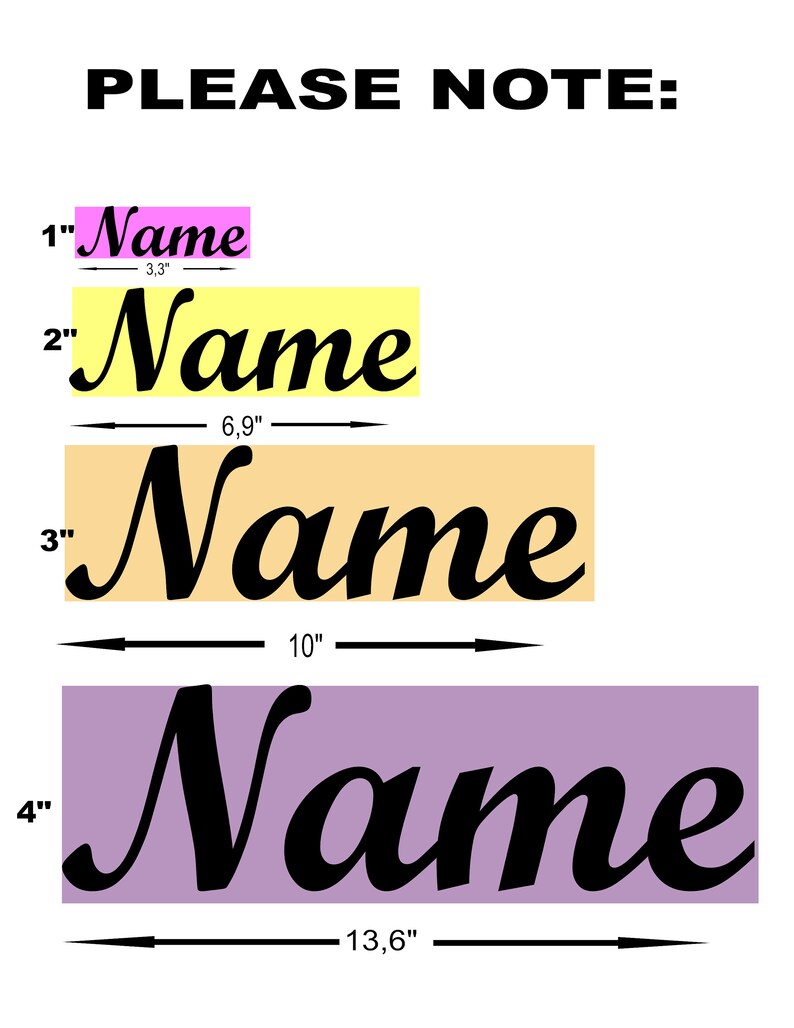 Iron on Names Letters Numbers Custom Text Heat Transfer - Etsy