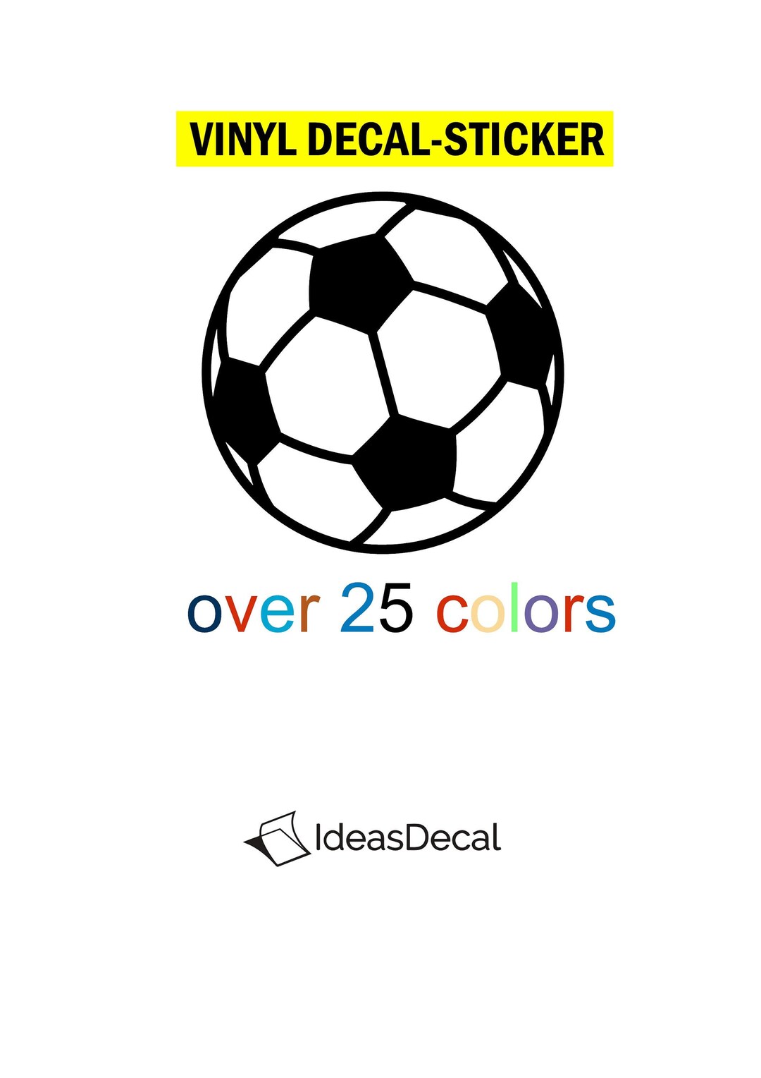 Soccer Ball Vinyl Decal Sticker Sport Life - Etsy