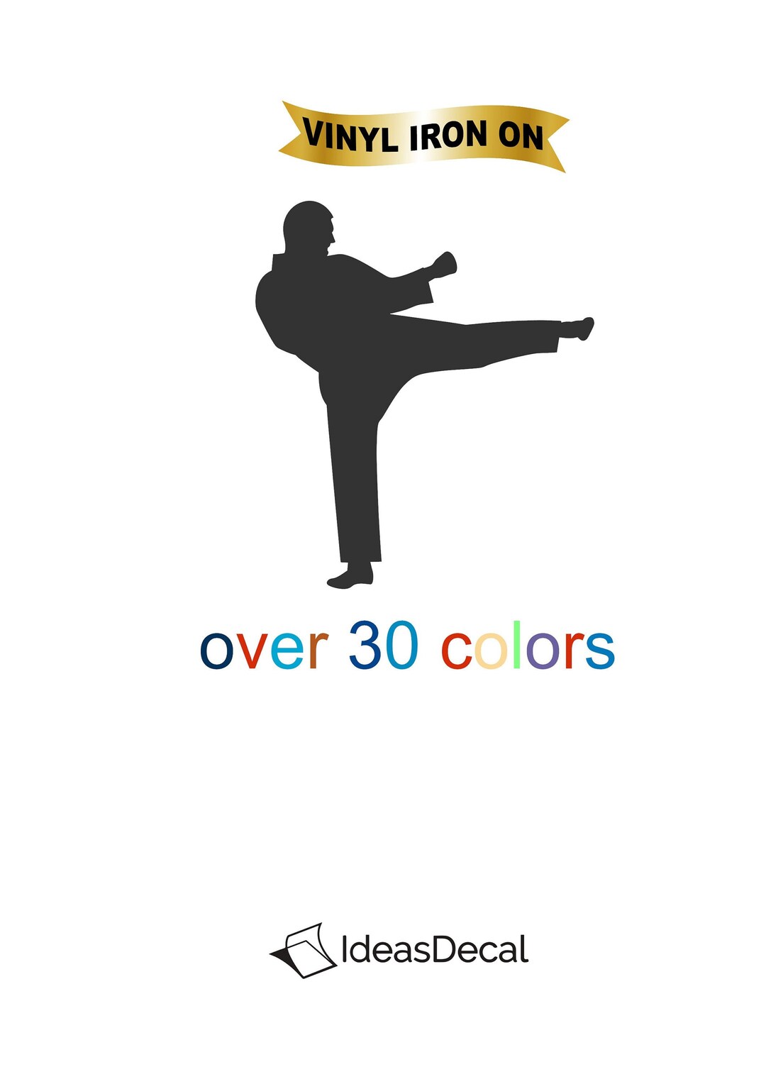 Karate Iron on Decals on Heat Transfer Vinyl Martial Arts - Etsy