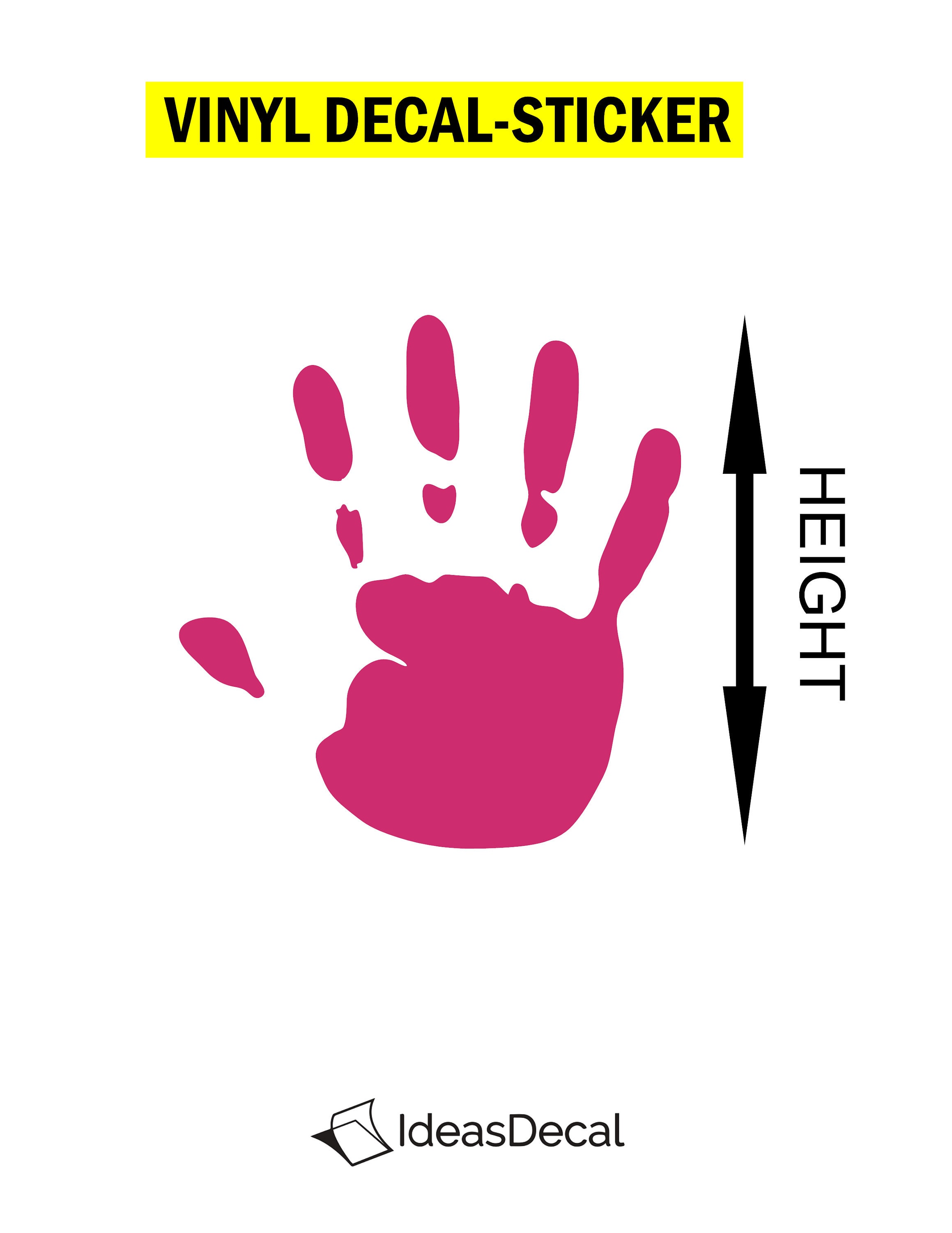 Handprints Vinyl Decal Sticker Baby Hands sales in Pairs - Etsy