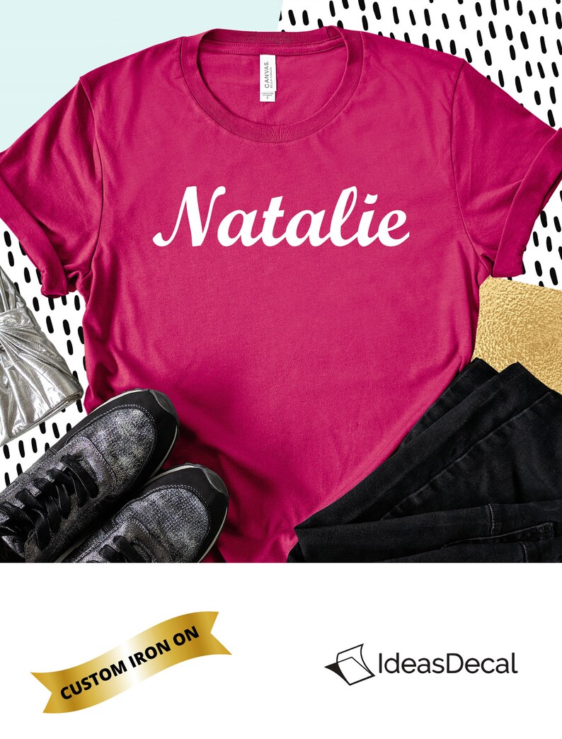 Iron on Names Letters Numbers Custom Text Heat Transfer - Etsy