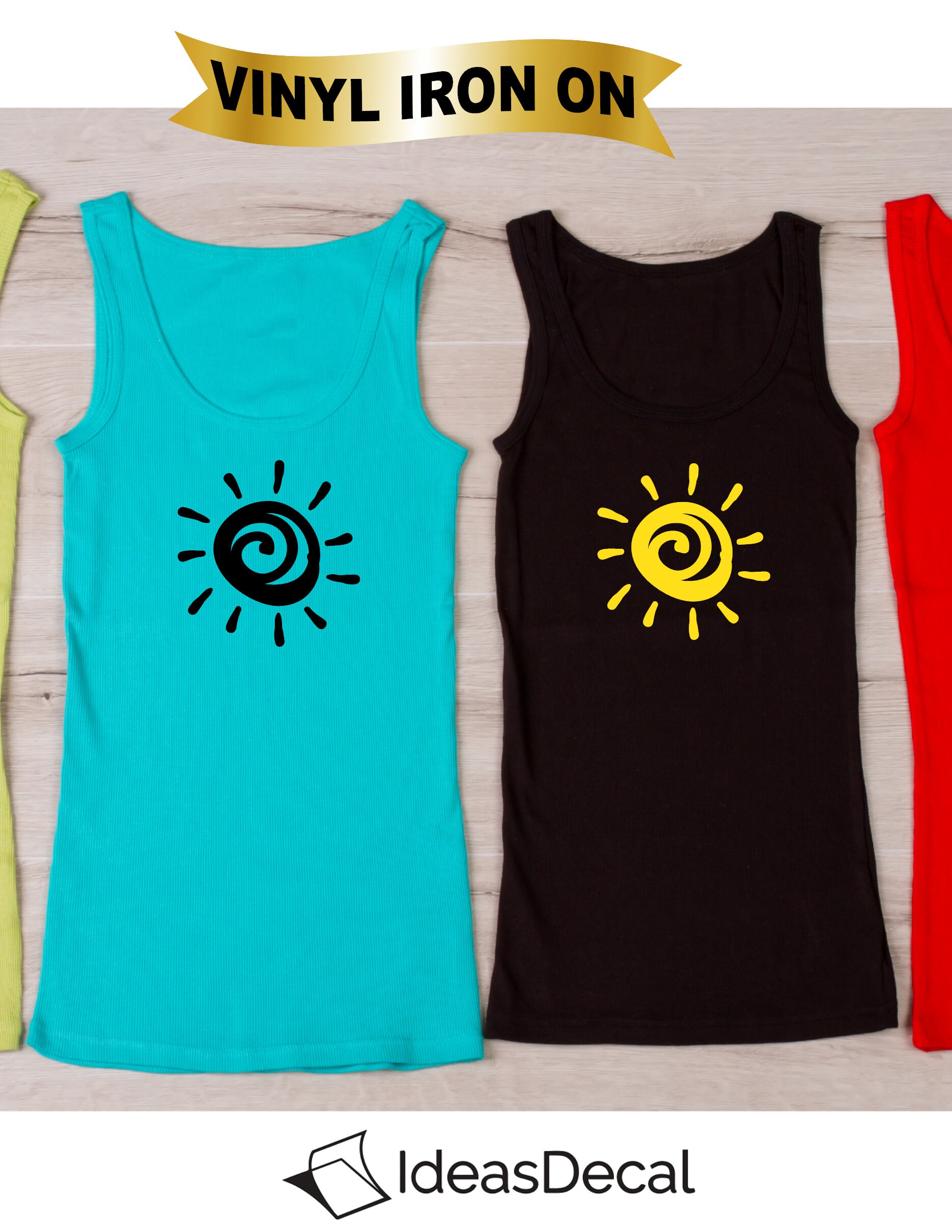 Sun Iron on Decals on Heat Transfer Vinyl Infant Gift - Etsy