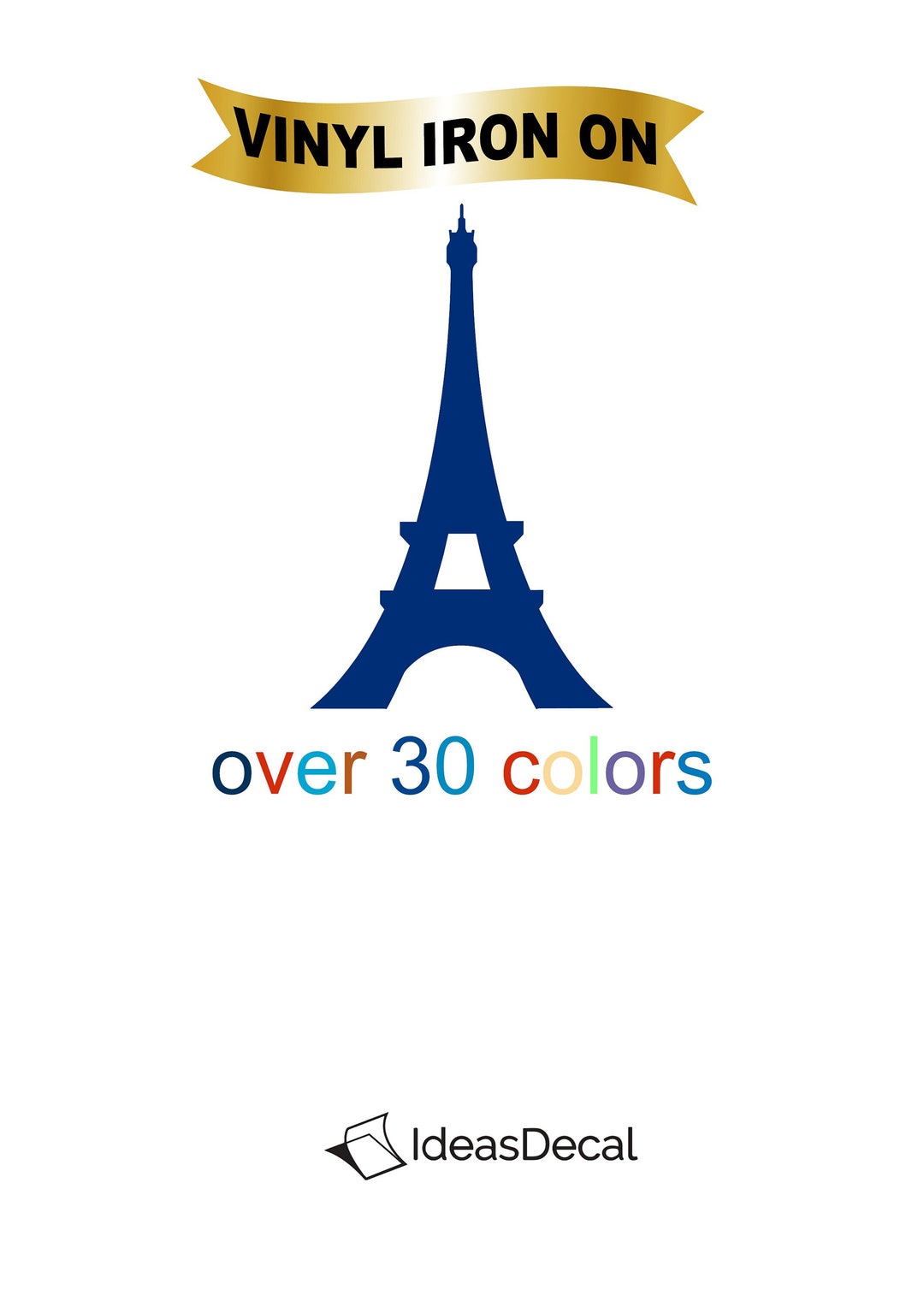 Eiffel Tower Iron on Decals on Heat Transfer Vinyl Travel Life - Paris ...