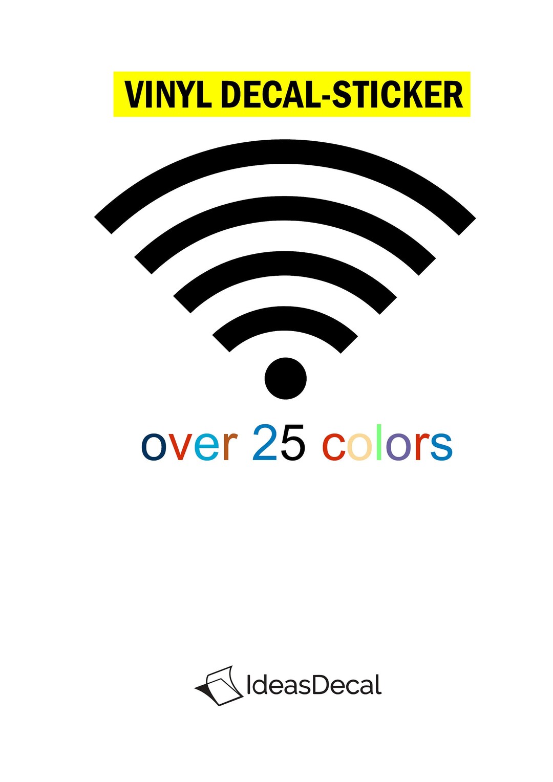 WIFI Vinyl Decals Sticker - Etsy