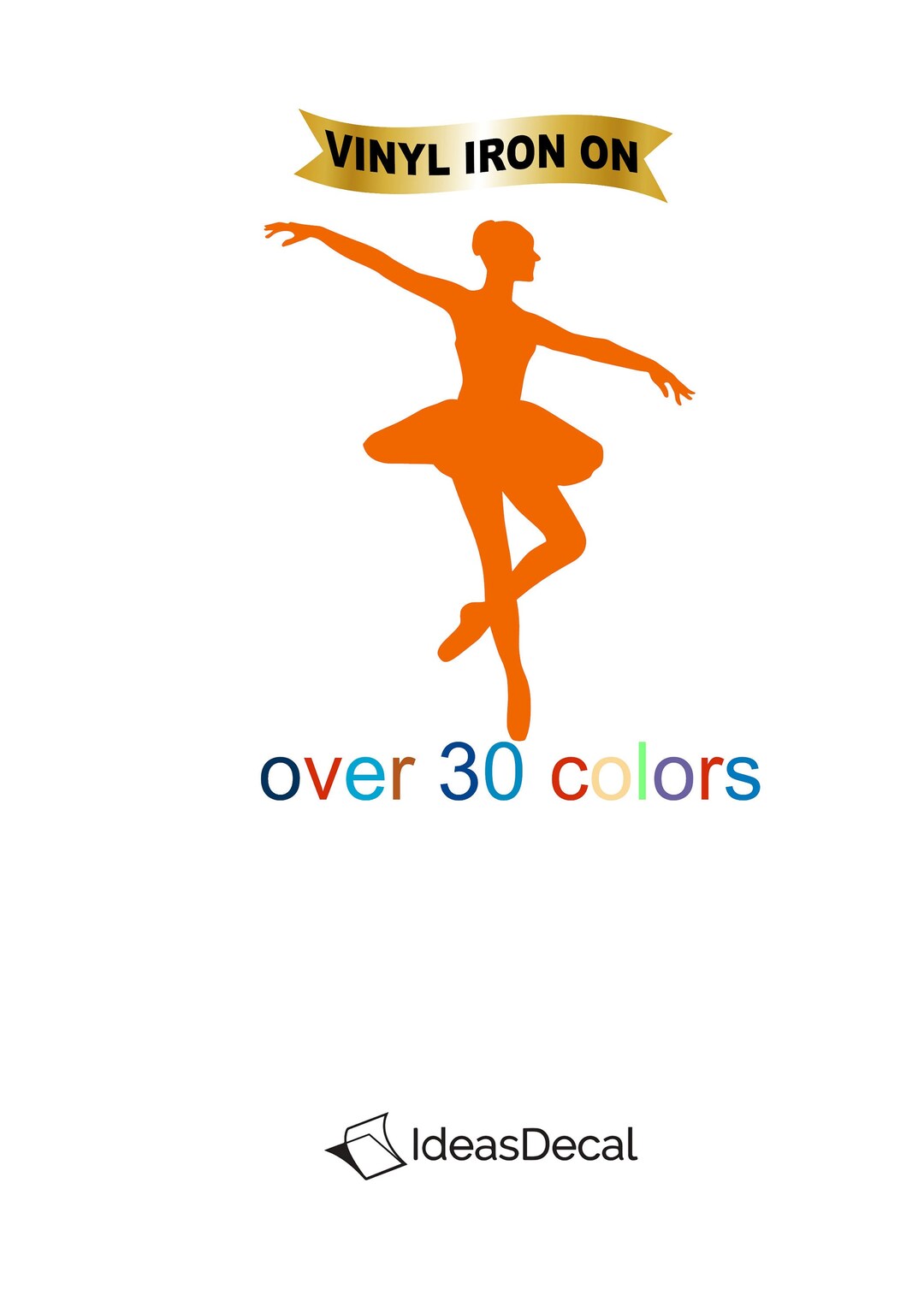 Ballet Iron on Vinyl Decal on Heat Transfer Vinyl Dance Life - Etsy