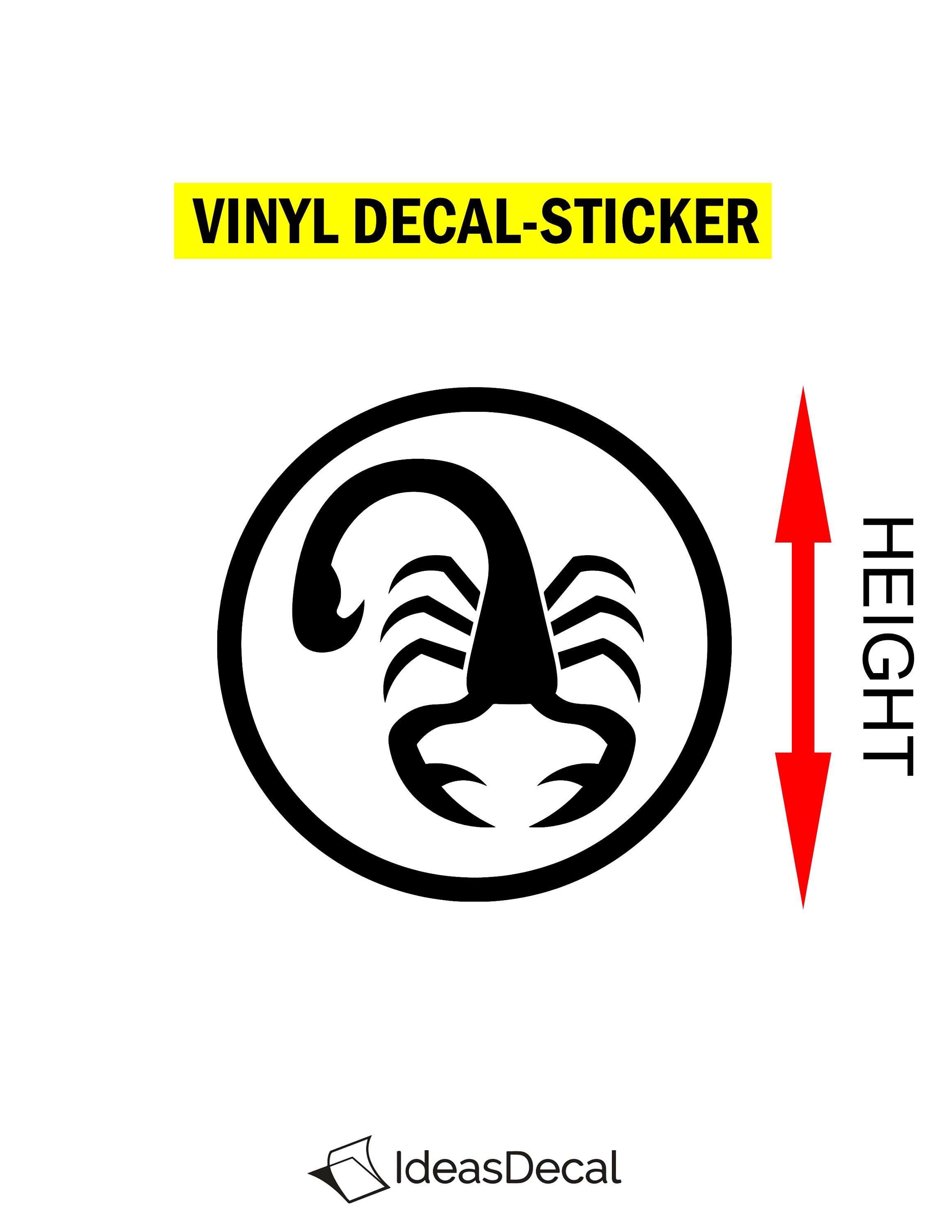 Scorpio Vinyl Decal Sticker Zodiac Signs | Etsy