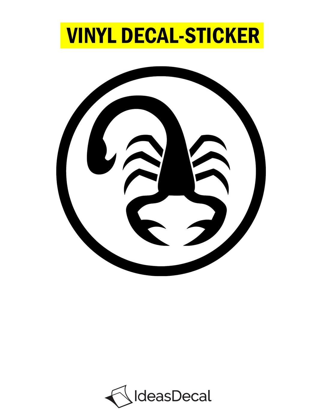 Scorpio Vinyl Decal Sticker, Zodiac Signs - Etsy