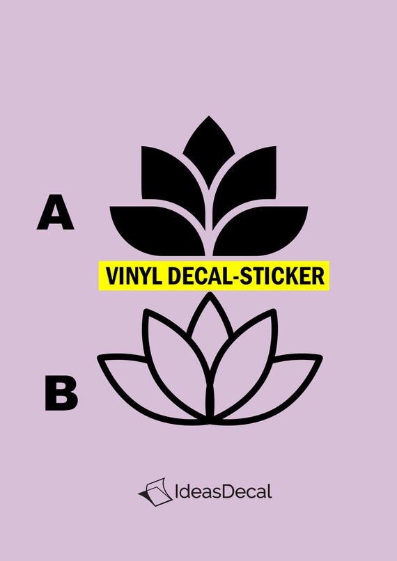 Lotus Flower Vinyl Decal Sticker Meditation Life - Etsy