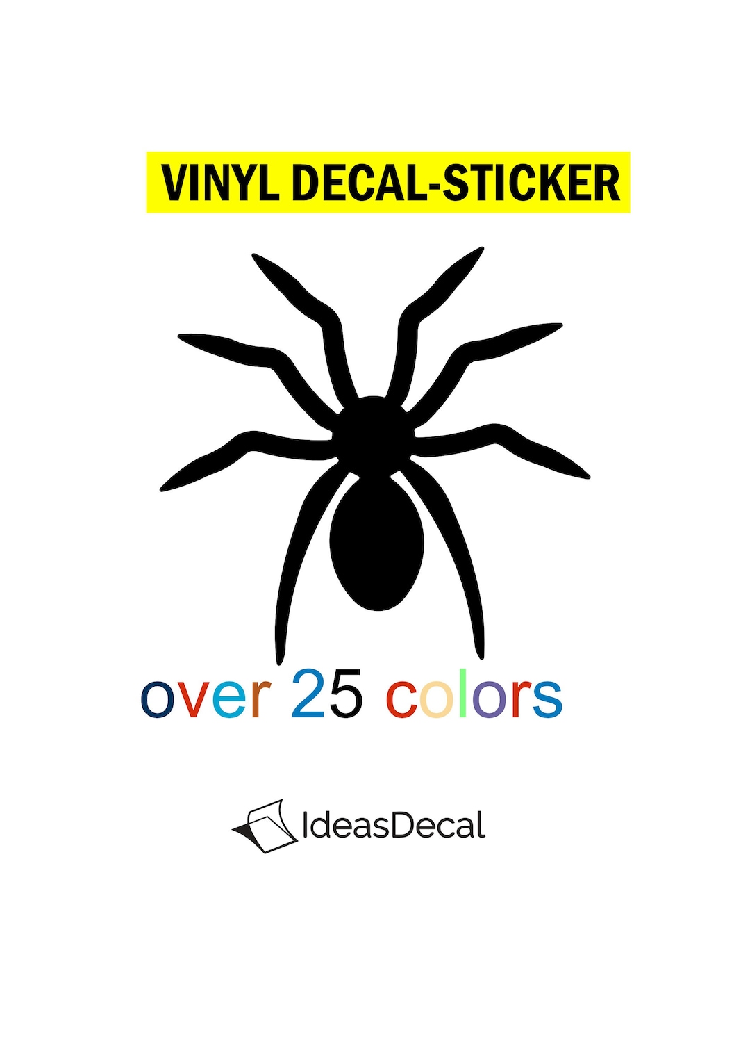 Spider Vinyl Decal Sticker Animal Life - Etsy
