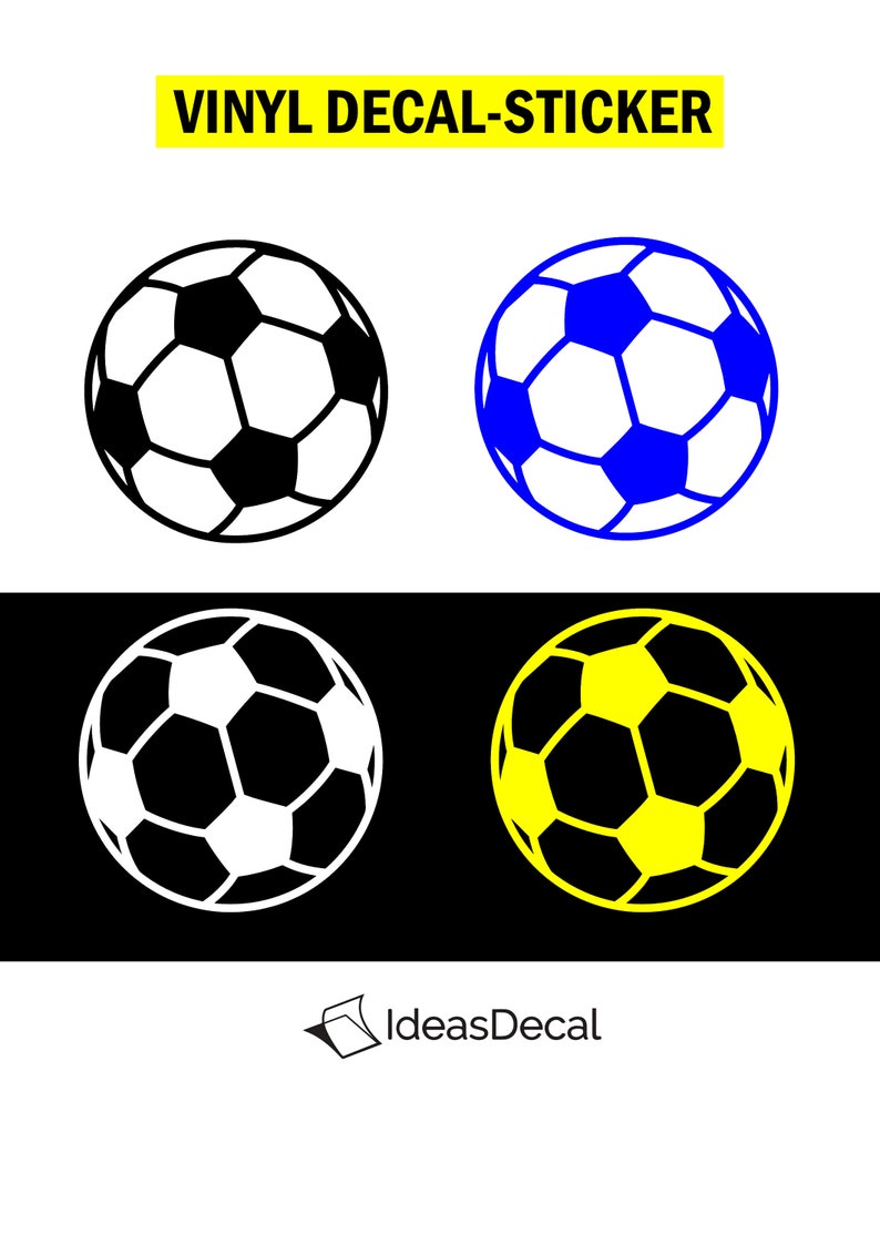Soccer Ball Vinyl Decal Sticker Sport Life - Etsy