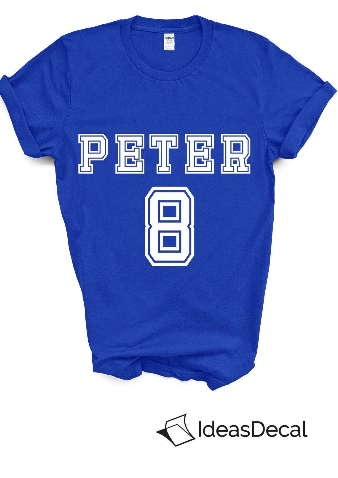 Jersey Name and Number Iron on Decals Jersey Heat Transfer | Etsy Canada