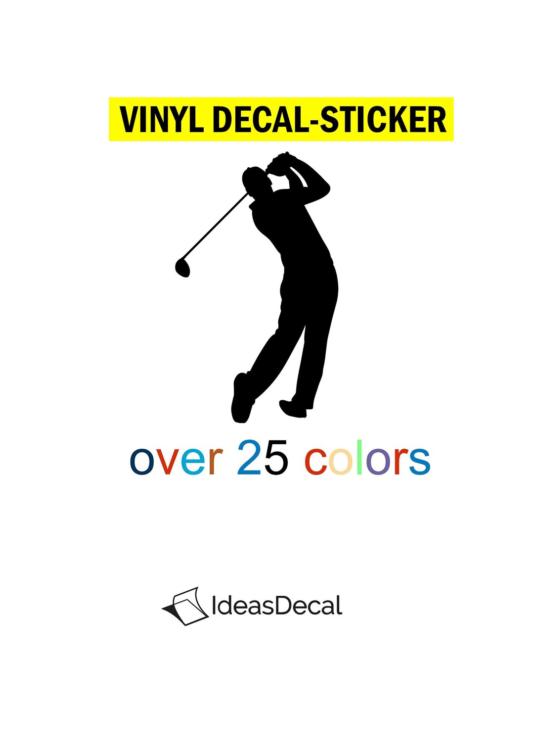 Golfer Vinyl Decals Sticker Outdoor Sport - Etsy