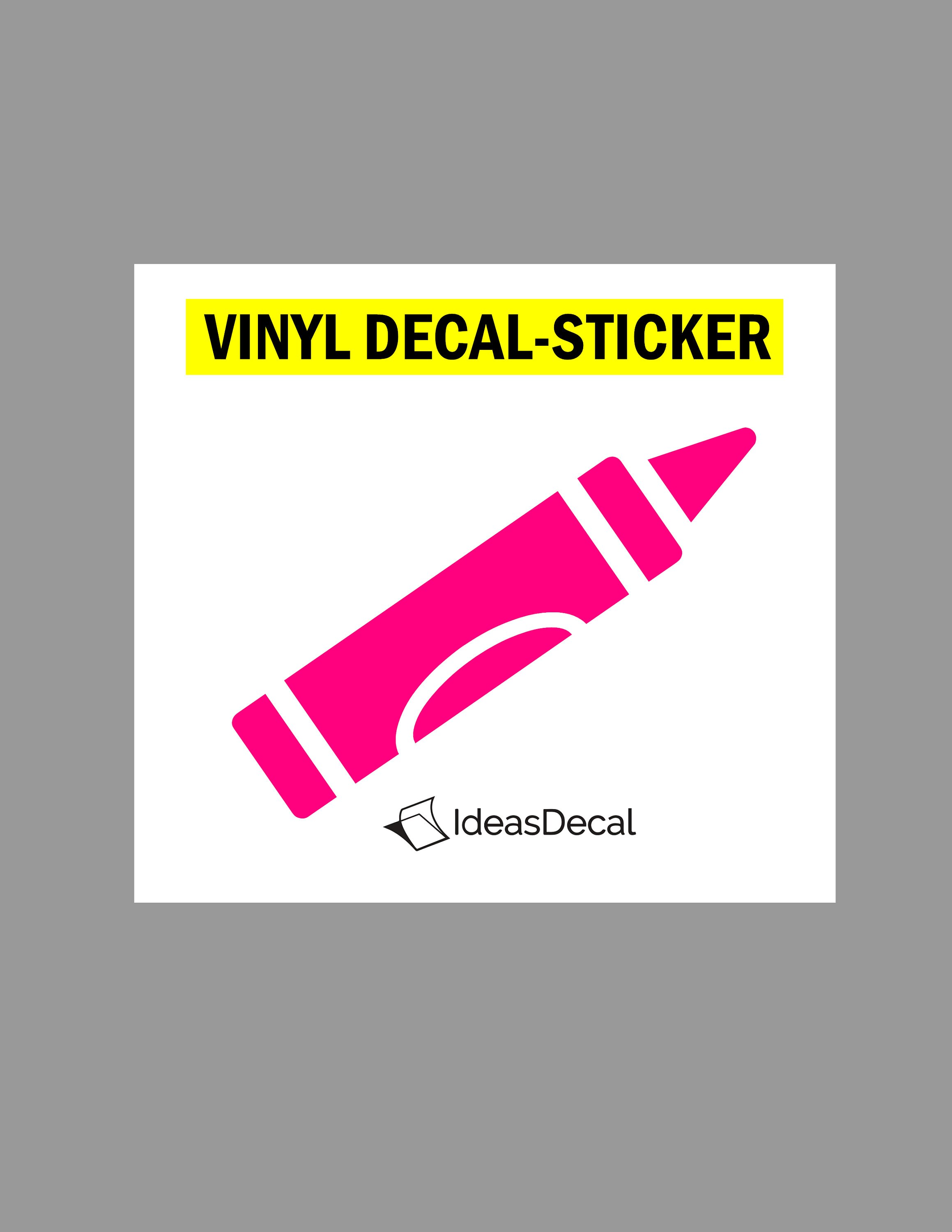 Crayon Vinyl Decal Sticker Back to School Teacher - Etsy