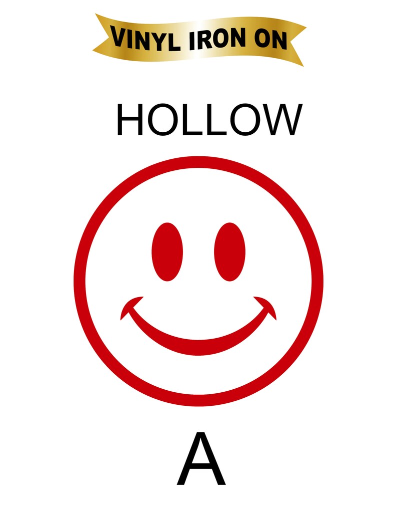 Happy Face Iron on Smiley Heat Transfer Vinyl Emoticons Emojis - Etsy