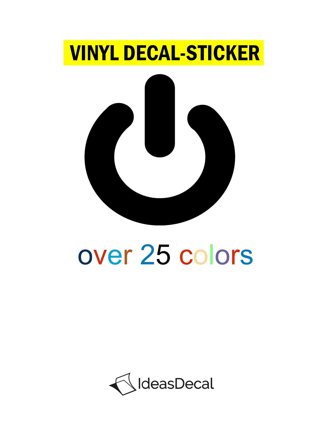 Power Vinyl Decals Sticker Power Sign - Etsy