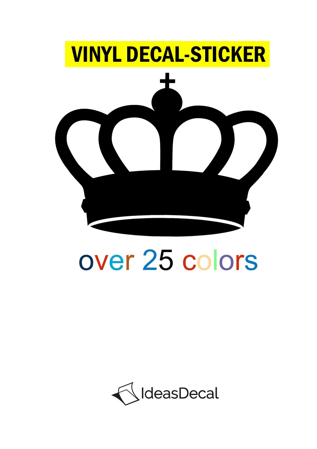 Queen Crown Vinyl Decals Sticker Royal Life - Etsy