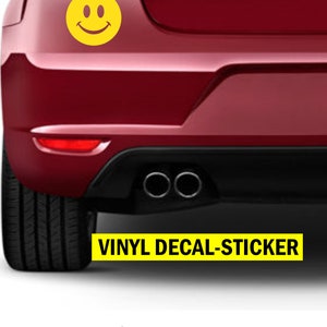 Happy Face Vinyl Decal Sticker Smiley Symbol Emoticons Emojis - Etsy