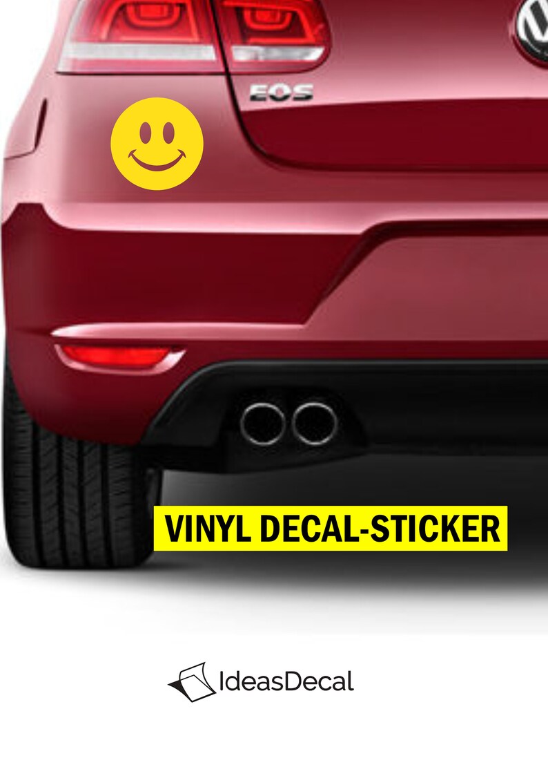 Happy Face Vinyl Decal Sticker Smiley Symbol Emoticons Emojis - Etsy