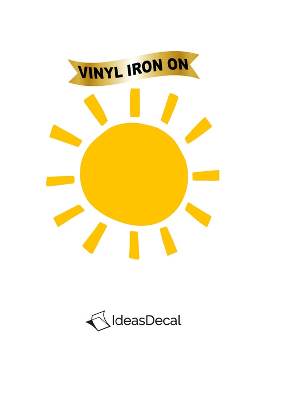 Sun Iron on Decals on Heat Transfer Vinyl Summer Life - Etsy