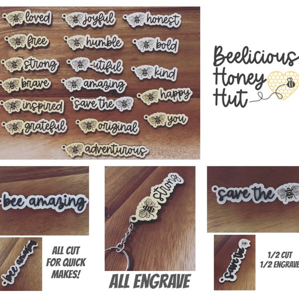 Glowforge Keychain SVG | Glowforge Keychain File | Laser Keychain File ...