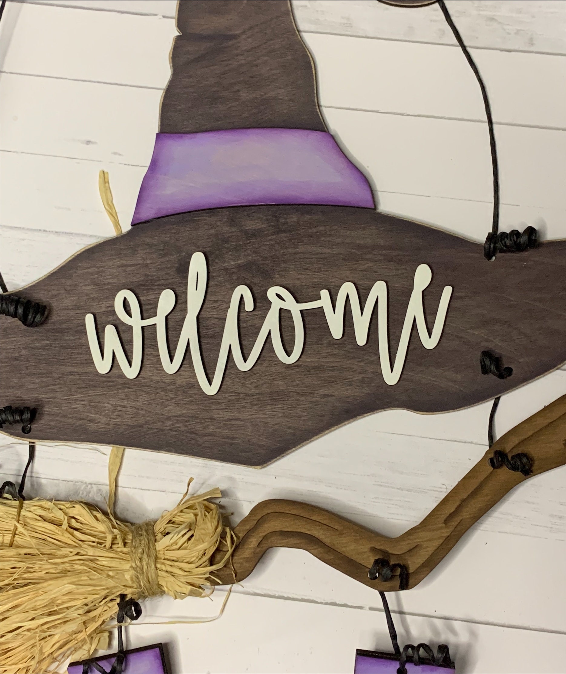Primitive Witch Door Hanger Multiple Sayings Sign Prim - Etsy