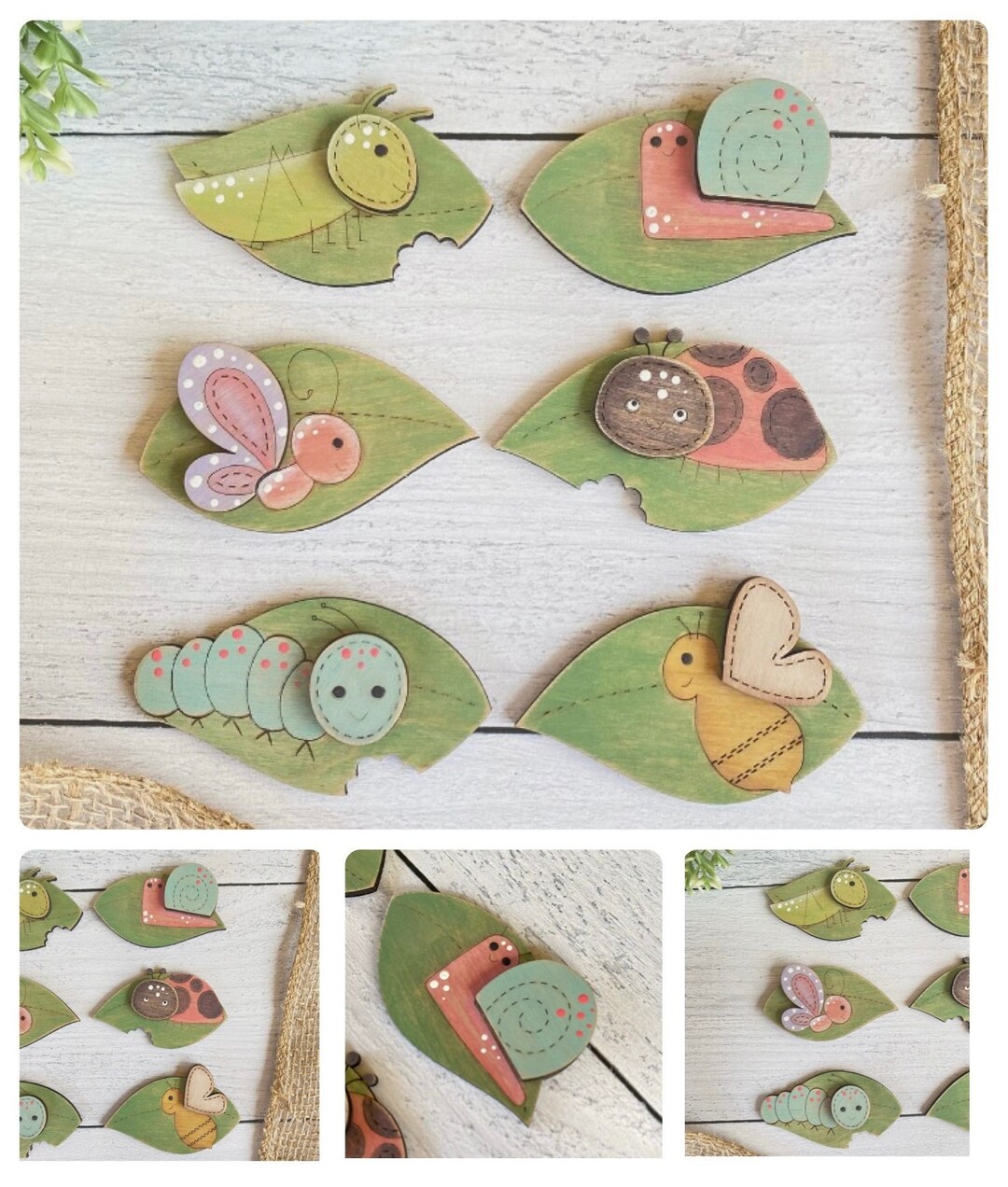 Hand Stitched Summer Bug Hair Clips, Baby, Infant, Toddler, Girl, Bee ...