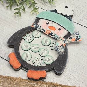 Penguin Globe Shaker Ornament! Snowball, Customizable, Family, Gift ...