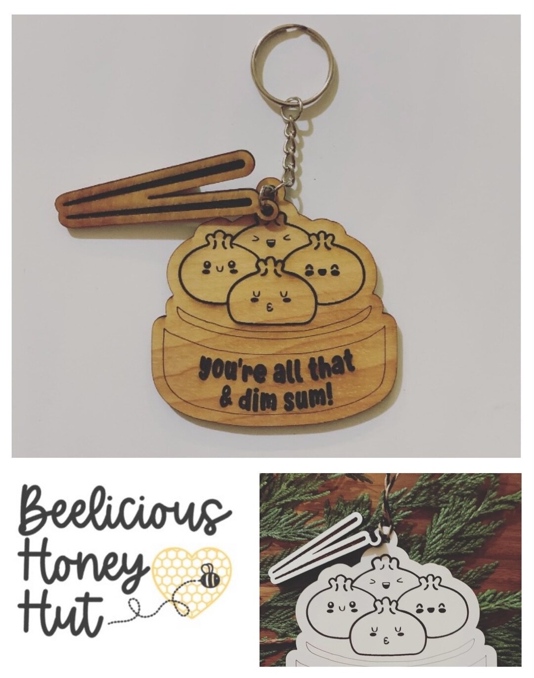 You're All That and Dim Sum Keychain With Chopsticks and Soy Sauce ...