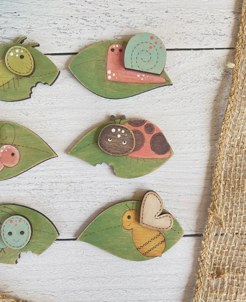 Hand Stitched Summer Bug Hair Clips, Baby, Infant, Toddler, Girl, Bee ...