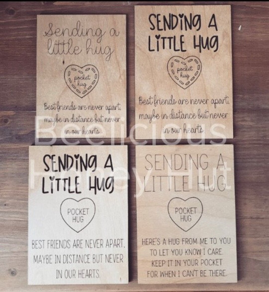 Sending A Little Pocket Hug (removable Token/hug)template Digital SVG ...
