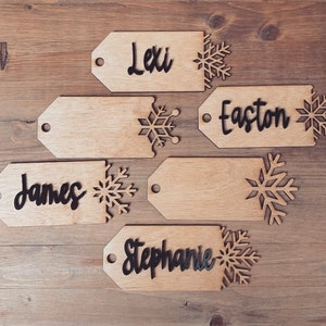 6 Snowflake Tags! Great for Stockings and Gifts! Template SVG Bundle - Etsy