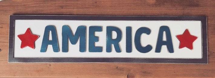 America Sign With Frame! Template SVG Bundle Beelicioushoneyhut™ - Etsy