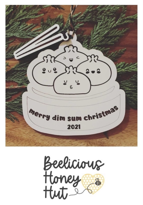 2022 Merry Dim Sum Christmas Ornament Chopstick Charm Soy - Etsy