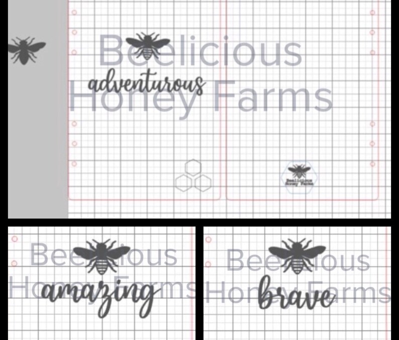 14 With Extras! Bee Themed Book Covers and Back (place to Add Your Logo ...