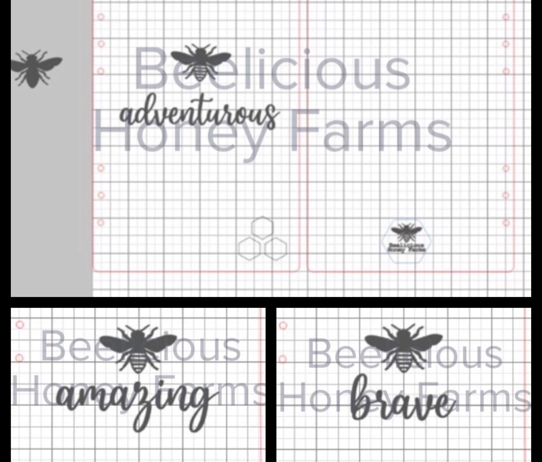 14 With Extras Bee Themed Book Covers and Back place to Add - Etsy