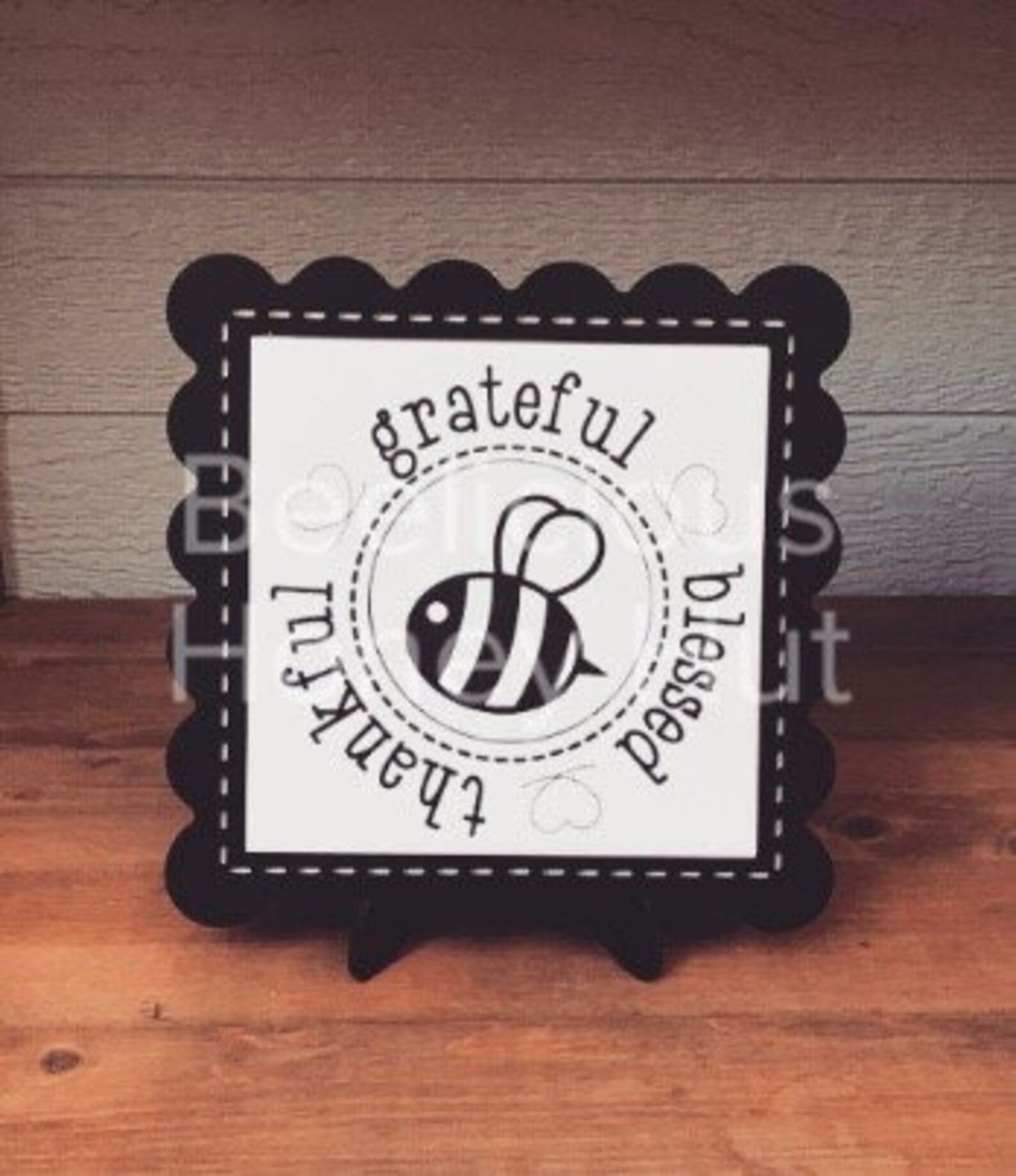 Bee Grateful, Blessed and Thankful Cutting Board, Trivet and Framed ...