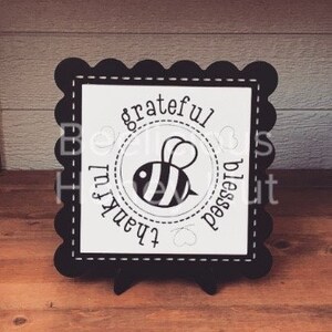 Bee Grateful, Blessed and Thankful Cutting Board, Trivet and Framed ...