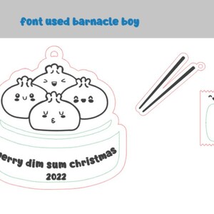 2022 Merry Dim Sum Christmas Ornament Chopstick Charm Soy - Etsy