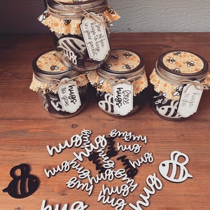 Jar of HUGS! "hugs to Give" "jar of Hugs" "free Hugs" "jar of Bee Hugs ...