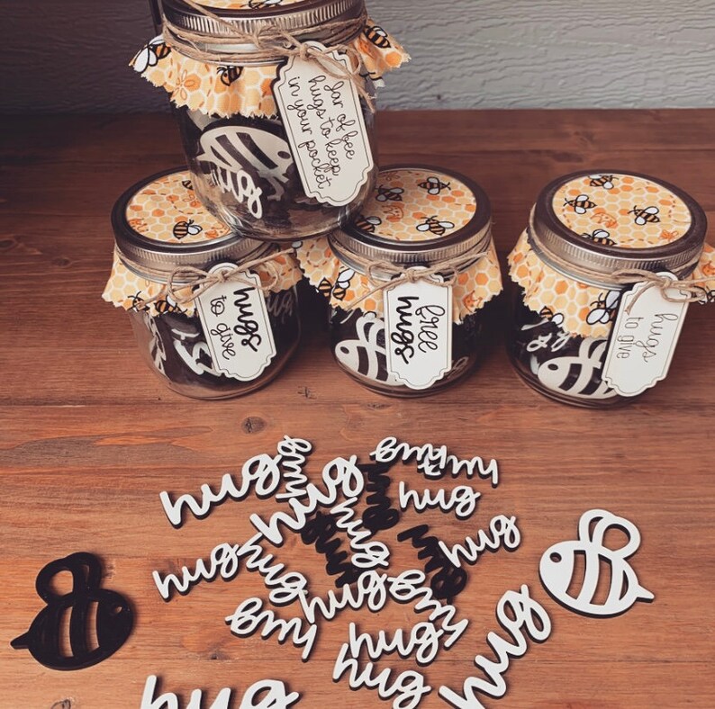 Jar of HUGS hugs to Give jar of Hugs - Etsy
