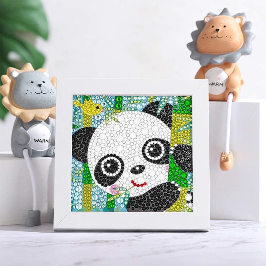 Kids Easy DIY Panda Mosaic Diamond Art Craft Kit - Etsy